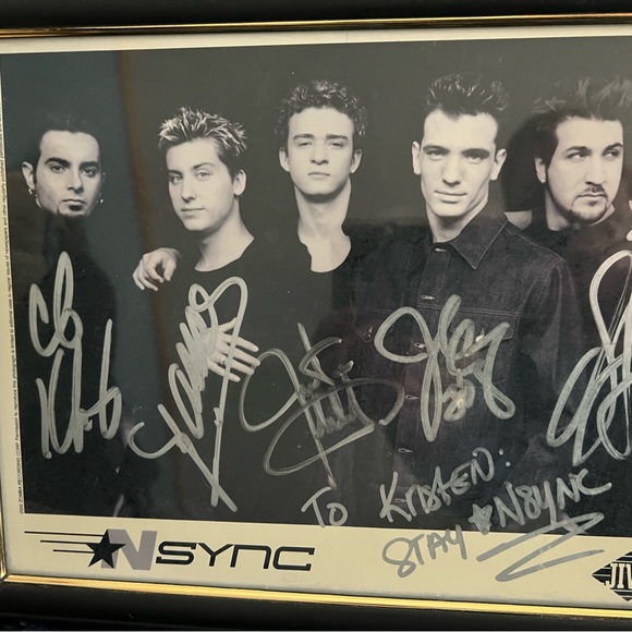 NSYNC | Other | Nsync Autographed Group Photo For Kristen | Poshmark